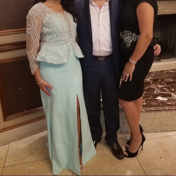 MNM Couture | Dresses | Mnm Couture Pearl Mint Dress Size 8 | Poshmark